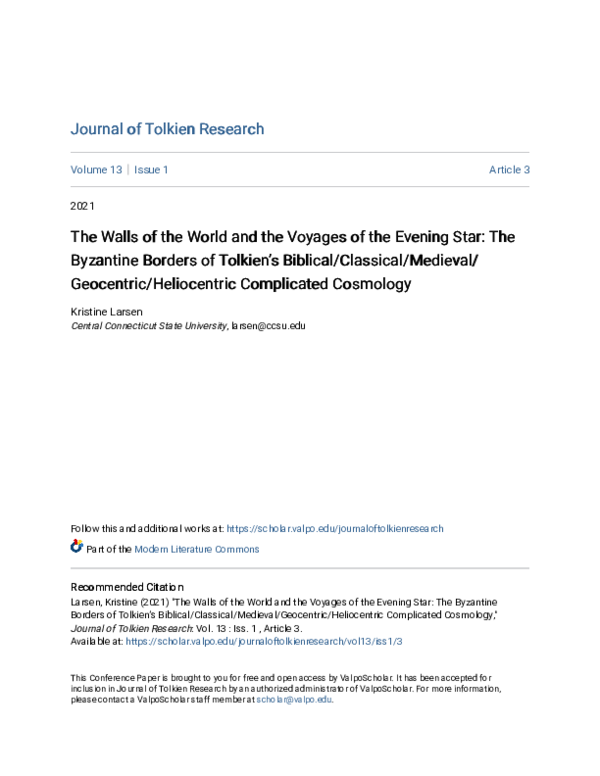 (PDF) The Walls of the World and the Voyages of the Evening Star: The ...