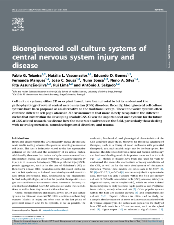 (PDF) Bioengineered cell culture systems of central nervous system ...