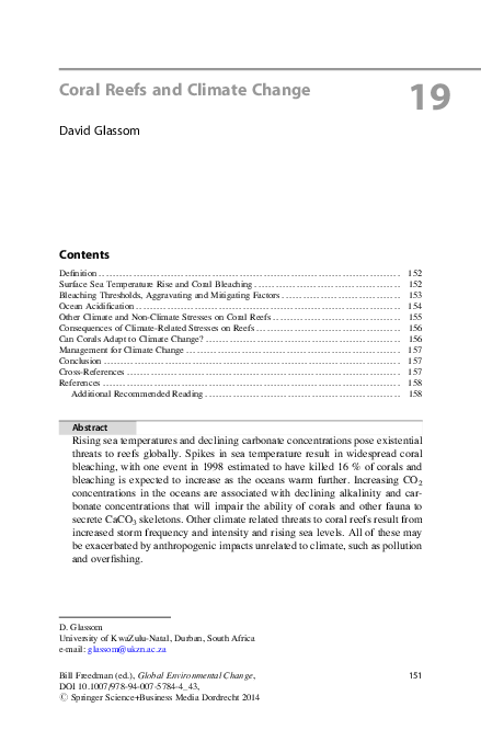 (PDF) Coral Reefs and Climate Change