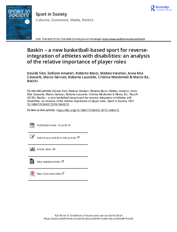 (PDF) Baskin – a new basketball-based sport for reverse-integration of ...