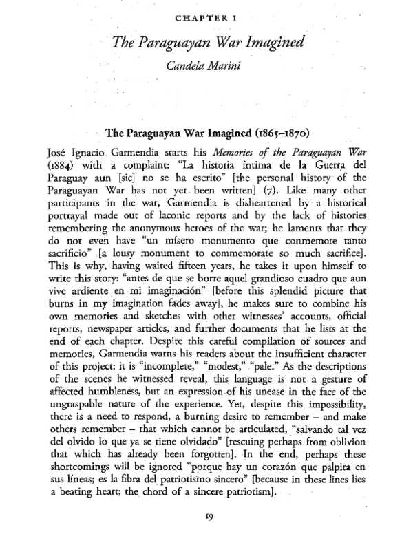 (PDF) The Paraguayan War Imagined