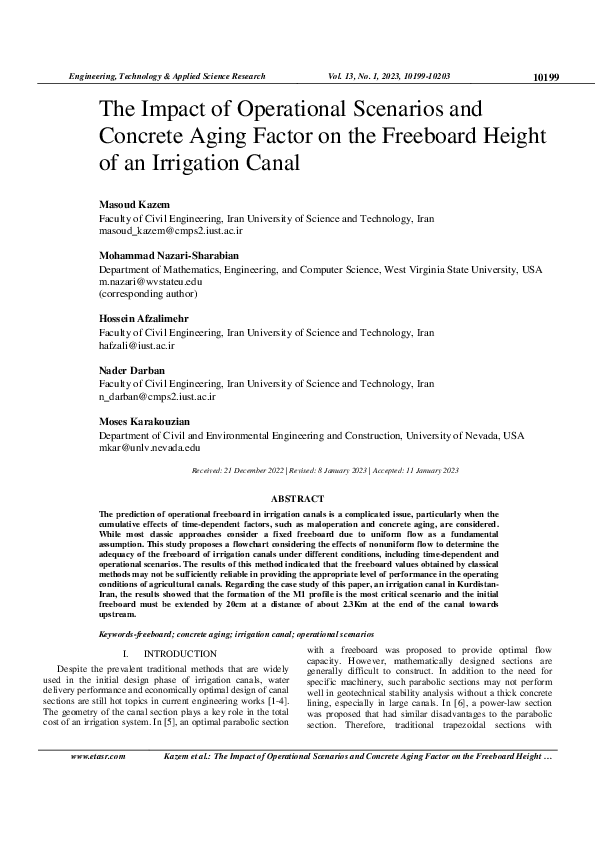 (PDF) The Impact of Operational Scenarios and Concrete Aging Factor on ...