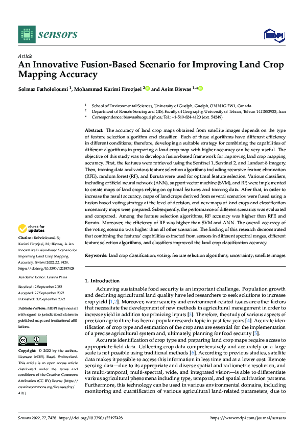 (PDF) An Innovative Fusion-Based Scenario for Improving Land Crop ...