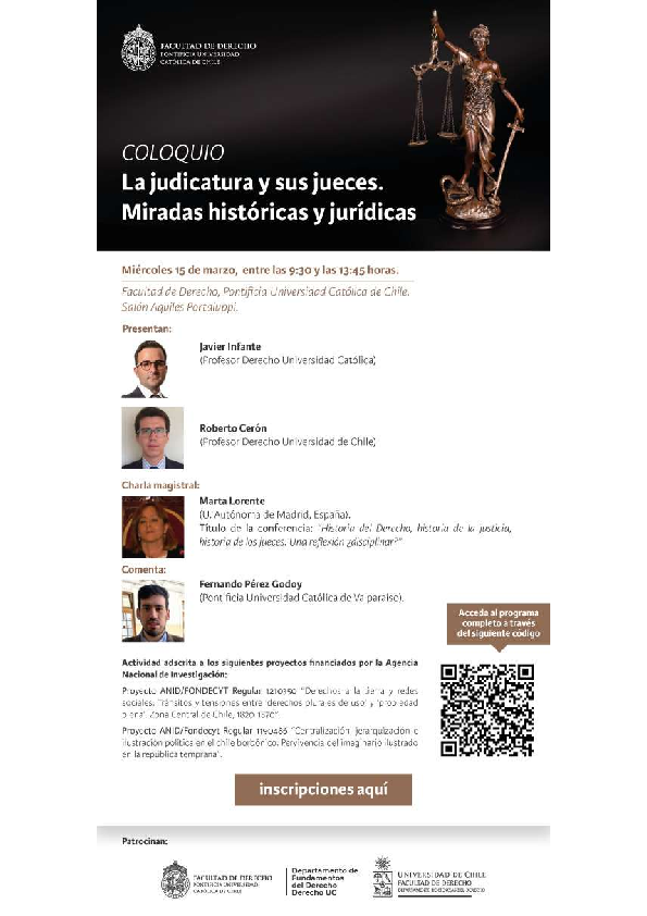 (PDF) Programa Coloquio "La judicatura y sus Jueces. Miradas históricas y jurídicas", 15 de ...