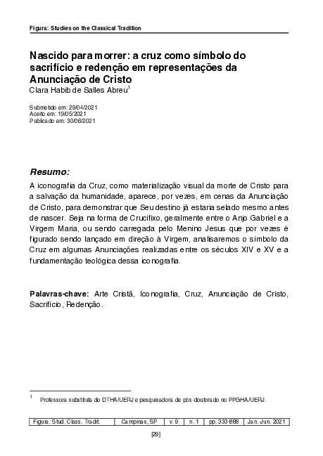 (PDF) Nascido para morrer: a cruz como símbolo do sacrifício e redenção ...