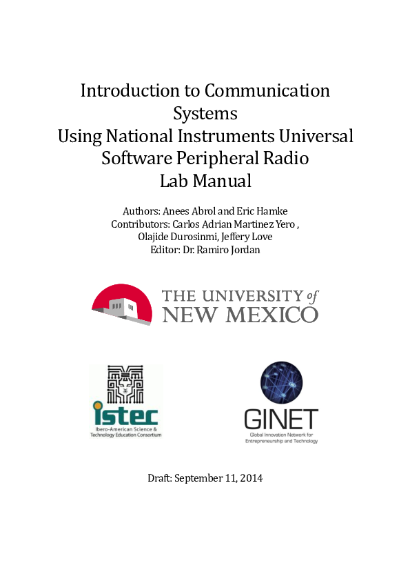 (PDF) Introduction to Communication Systems Using National Instruments ...
