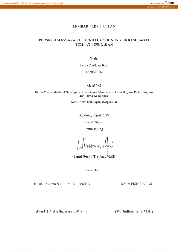 (PDF) PERSEPSI MASYARAKAT TENTANG GUNUNG HEJO SEBAGAI TEMPAT PESUGIHAN ...