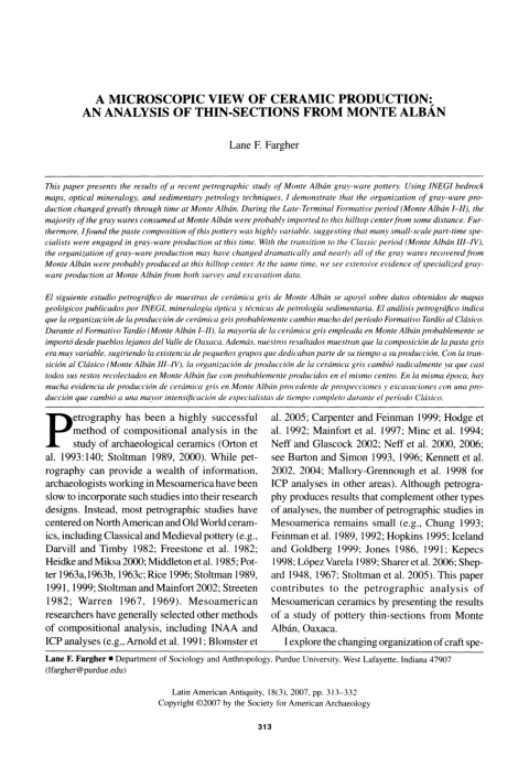 (PDF) A Microscopic View of Ceramic Production: An Analysis of Thin ...