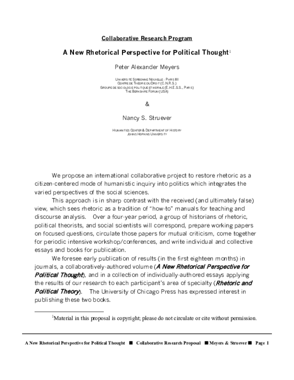 (PDF) A New Rhetorical Perspective for Political Thought O ...