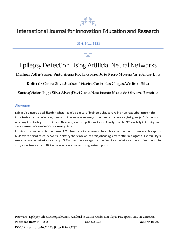 (PDF) Neural Network-Based Epilepsy Diagnosis