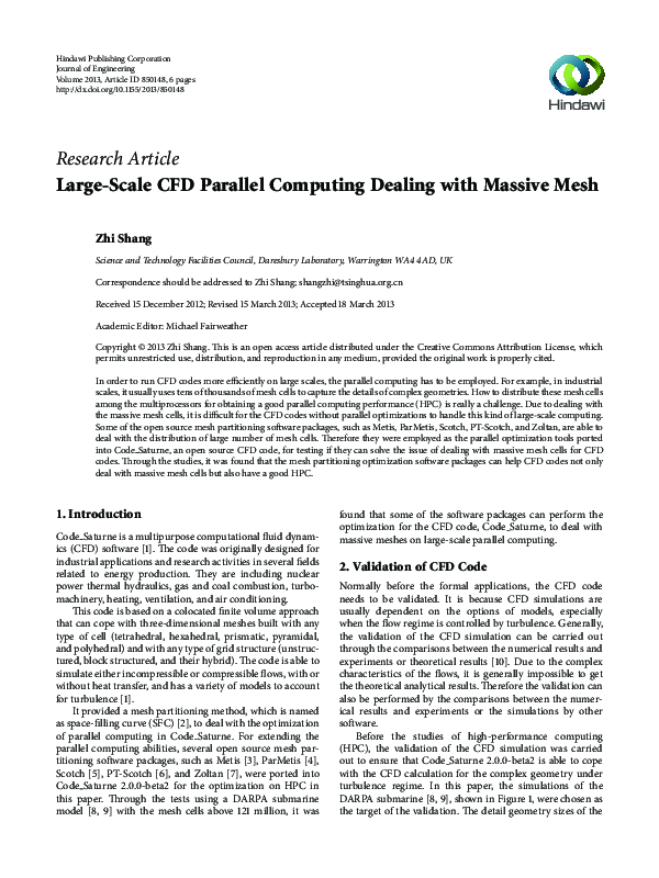 Large-Scale CFD Parallel Computing Dealing with Massive Mesh