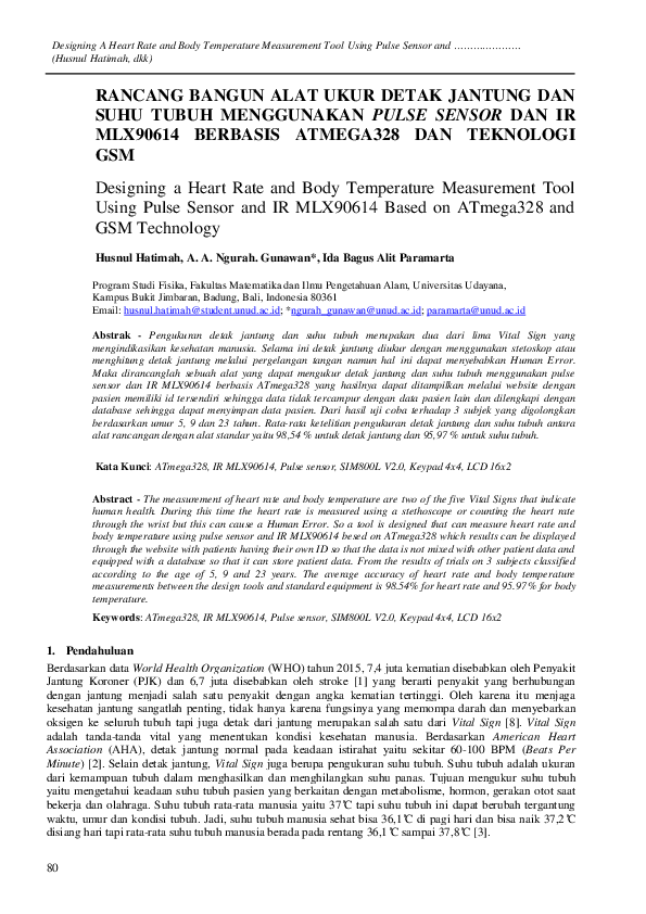 (PDF) Designing a Heart Rate and Body Temperature Measurement Tool ...