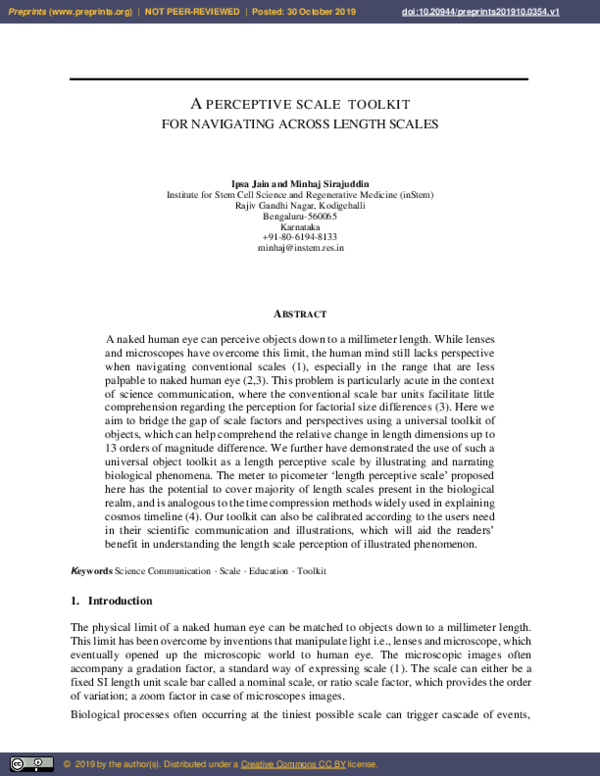 (PDF) A Perceptive Scale Toolkit for Navigating Across Length Scales