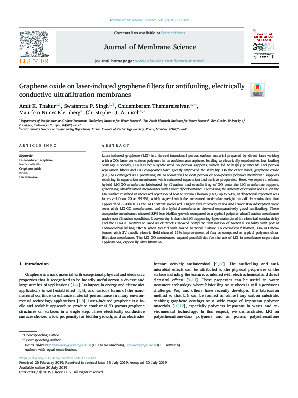 (PDF) Graphene oxide on laser-induced graphene filters for antifouling ...