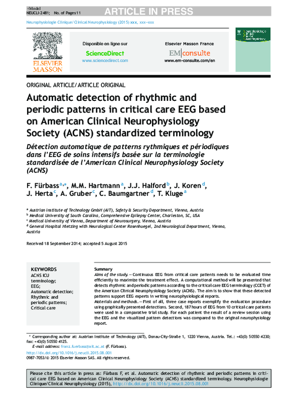 (PDF) Automatic detection of rhythmic and periodic patterns in critical ...
