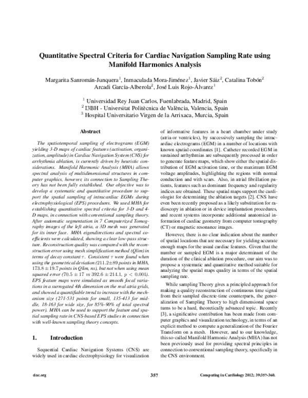 (PDF) Quantitative spectral criteria for Cardiac Navigation sampling rate using Manifold ...