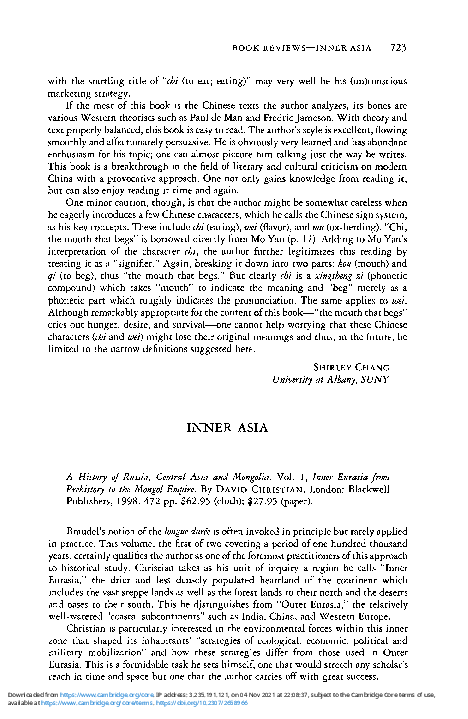 (PDF) A History of Russia, Central Asia and Mongolia. Vol. 1, Inner ...