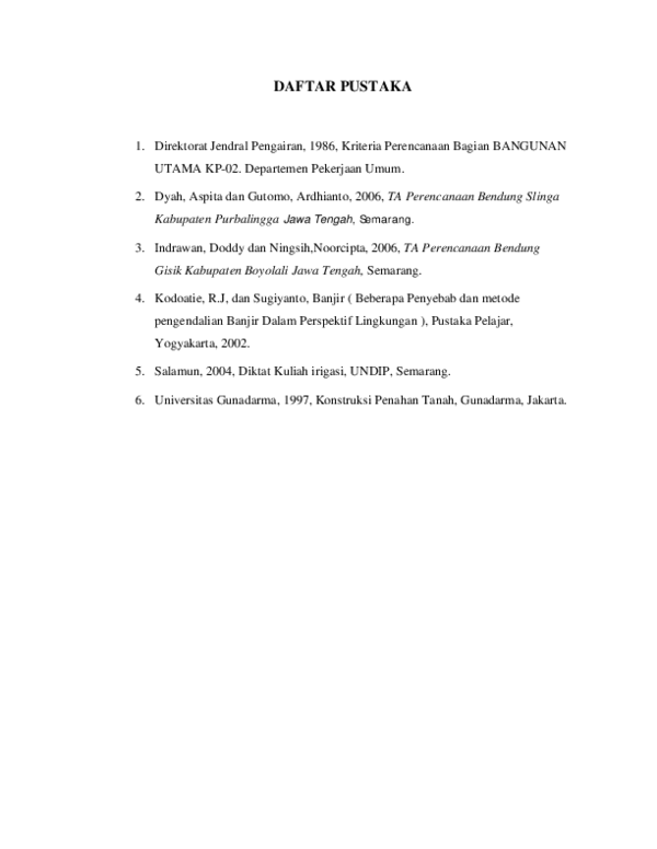 (PDF) PERENCANAAN BENDUNG SOWAN LOR KABUPATEN JEPARA (Design of Sowan ...