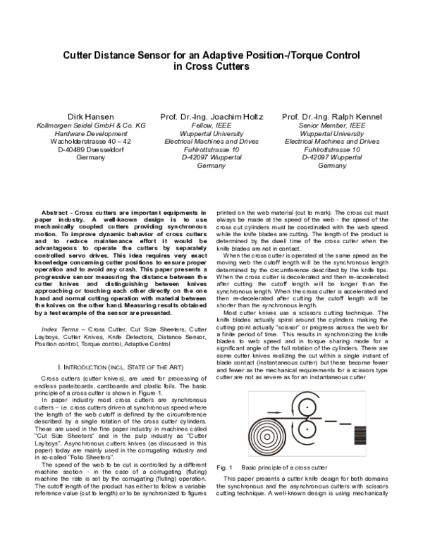 (PDF) Cutter distance sensor for an adaptive position-/torque control ...