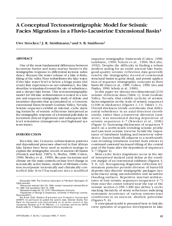 (PDF) A Conceptual Tectonostratigraphic Model for Seismic Facies ...