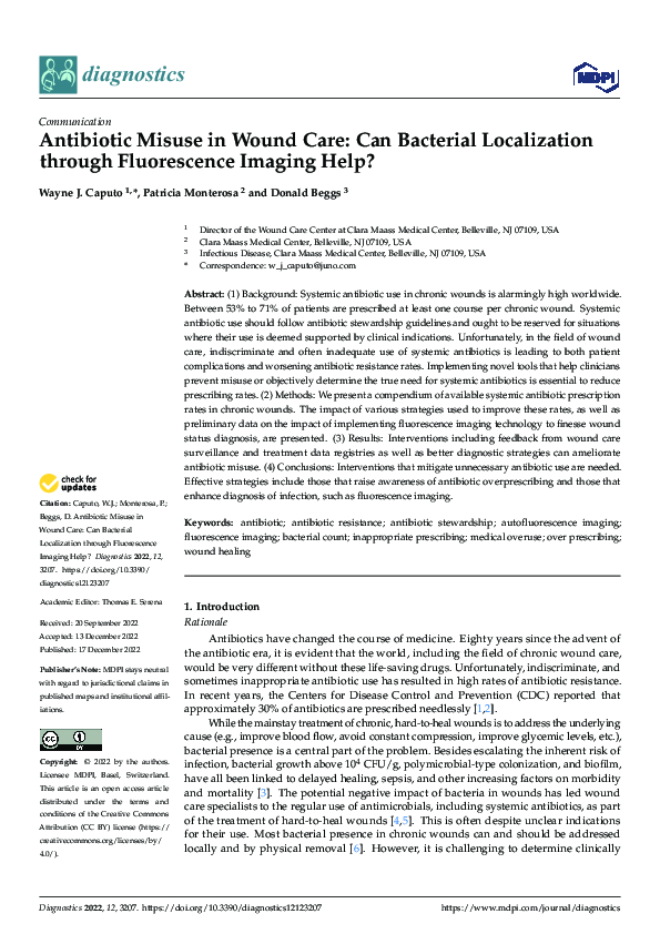 (PDF) Antibiotic Misuse in Wound Care: Can Bacterial Localization ...