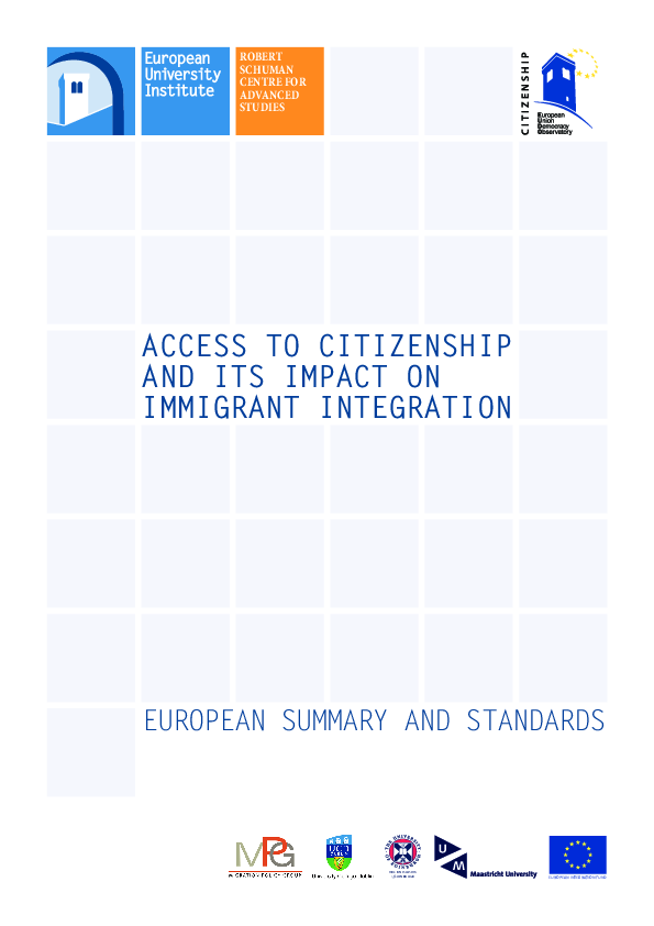 (PDF) Access to citizenship and its impact on immigrant integration ...