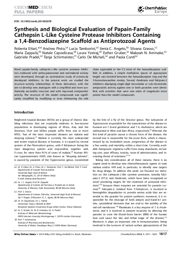 (PDF) Synthesis and Biological Evaluation of Papain-Family Cathepsin L ...