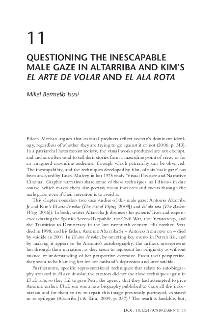 (PDF) Questioning the Inescapable Male Gaze in Altarriba and Kim's El ...