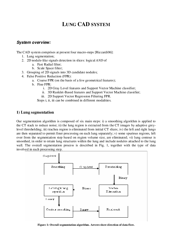 Pdf Lung Cad System