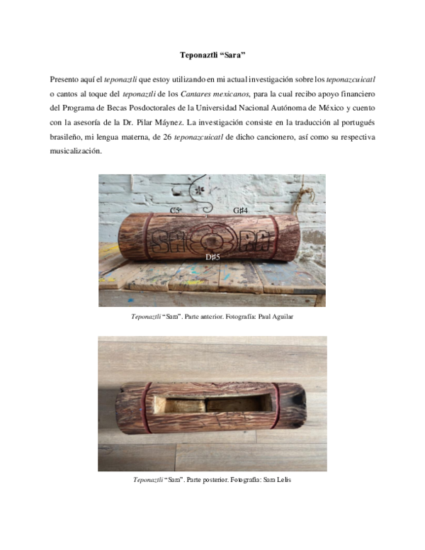 (PDF) Teponaztli "Xóchitl”