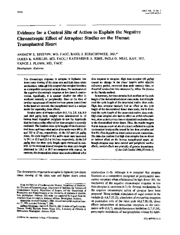 (PDF) Evidence for central site of action to explain the negative ...