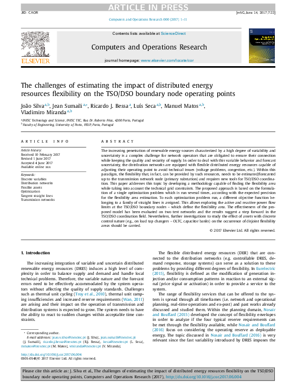 (PDF) Estimating Flexibility at TSO/DSO Boundaries