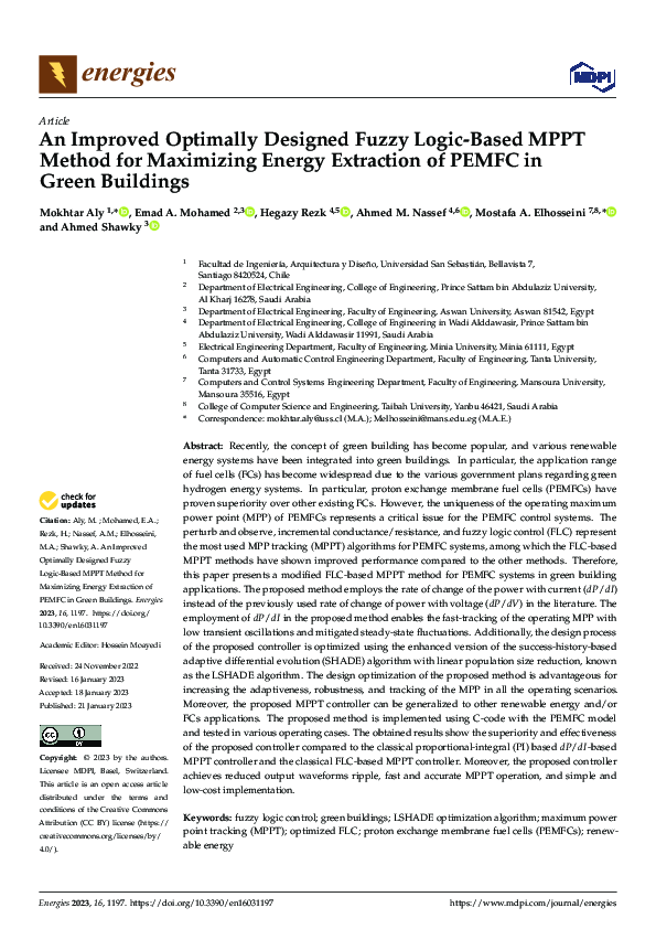 Pdf An Improved Optimally Designed Fuzzy Logic Based Mppt Method For