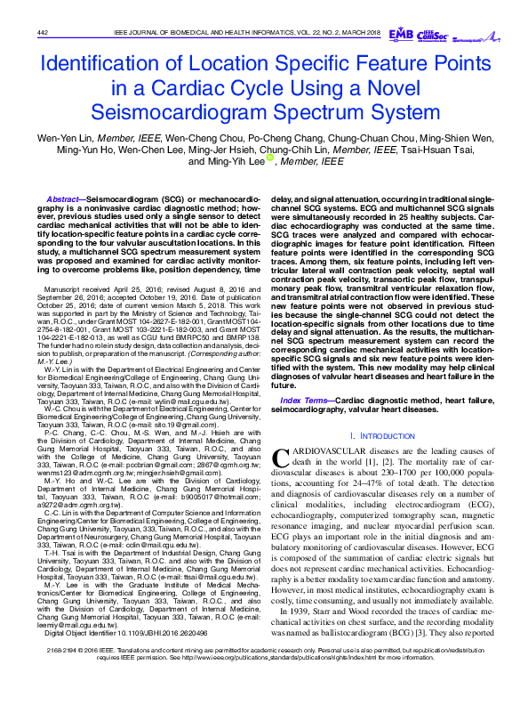 (PDF) Identification of Location Specific Feature Points in a Cardiac ...