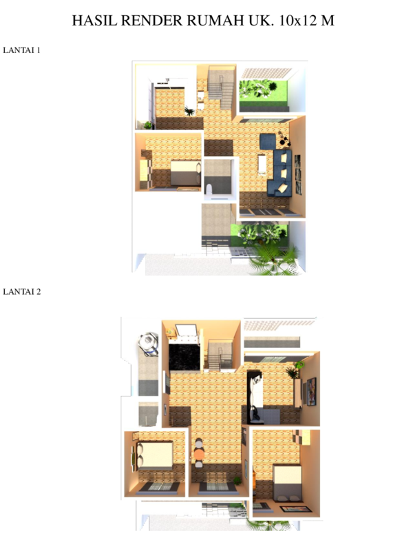 (PDF) Hasil Render Rumah Uk. 10x12 m