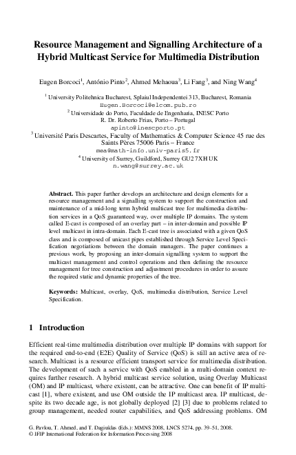 (PDF) Resource Management and Signalling Architecture of a Hybrid ...
