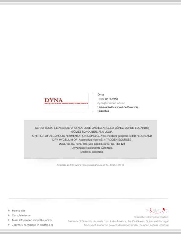(PDF) KINETICS OF ALCOHOLIC FERMENTATION USING GUAVA (Psidium guajava ...