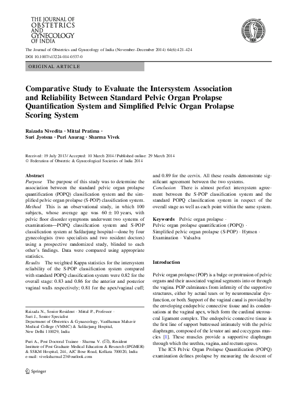 (PDF) Comparative study to evaluate the intersystem association and reliability between standard ...