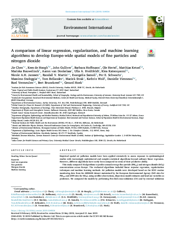 Pdf Comparing Algorithms For Predicting Air Pollution