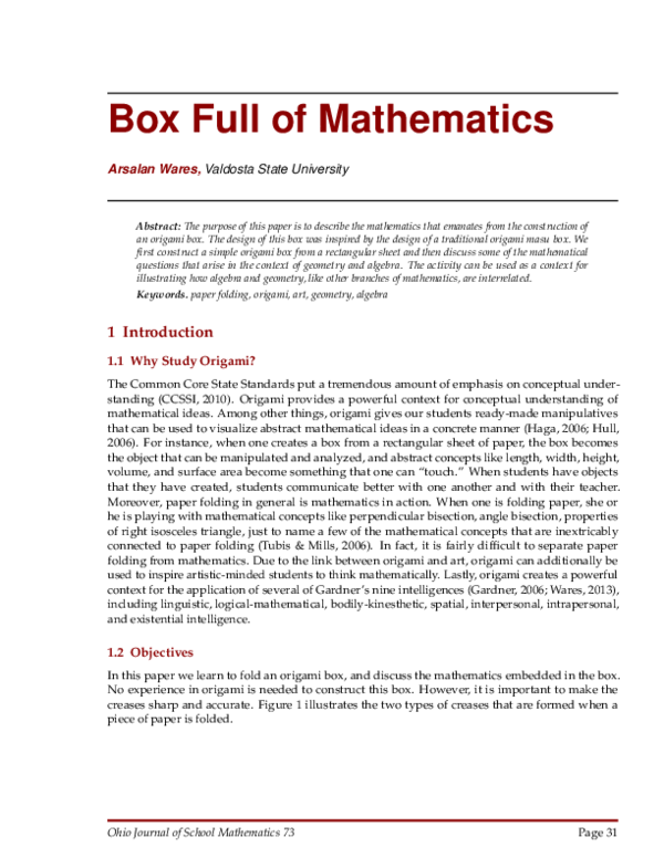 (PDF) Box Full of Mathematics