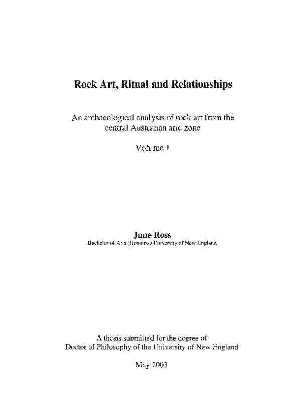 (PDF) Rock Art, Ritual and Relationships