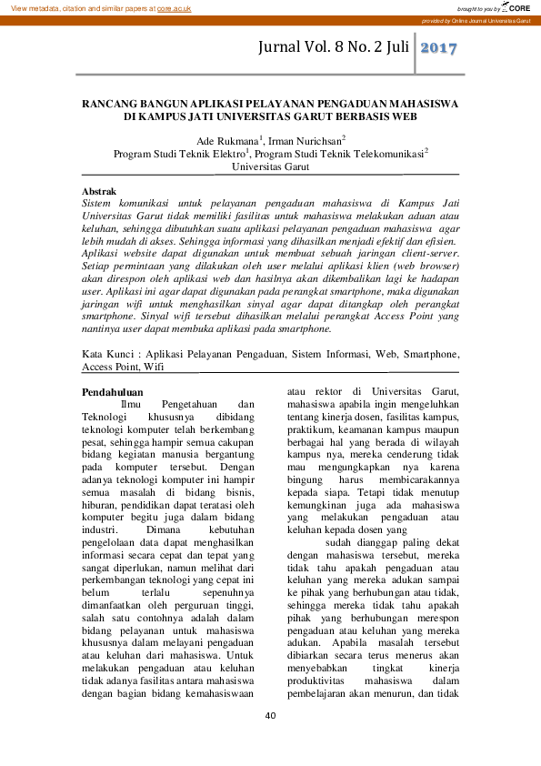 (PDF) Rancang Bangun Aplikasi Pelayanan Pengaduan Mahasiswa DI Kampus ... (PDF) Rancang Bangun Aplikasi Pelayanan Pengaduan Mahasiswa DI Kampus ...