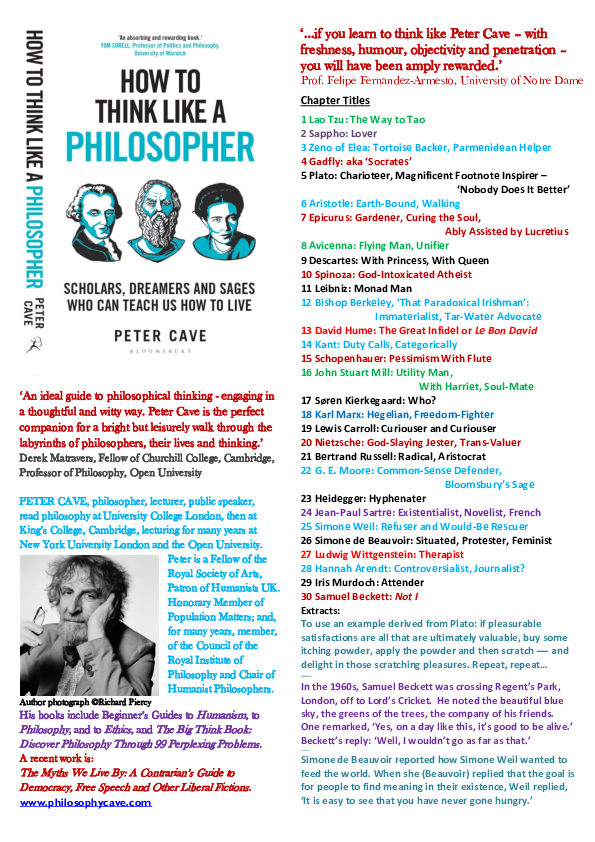 (PDF) HOW TO THINK LIKE A PHILOSOPHER: Scholars, Dreamers and Sages Who ...