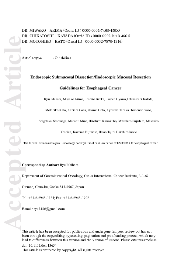 Pdf Endoscopic Submucosal Dissection Endoscopic Mucosal Resection And Hybrid Techniques For