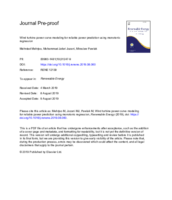 pdf-wind-turbine-power-curve-modeling-for-reliable-power-prediction-using-monotonic-regression