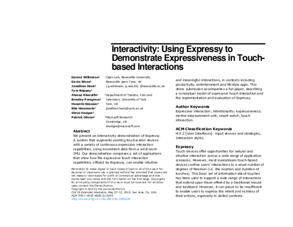 (PDF) Interactivity