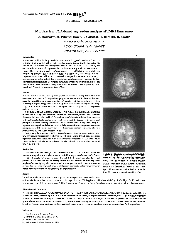 (PDF) Multivariate PCA-based regression analysis of fMRI time series