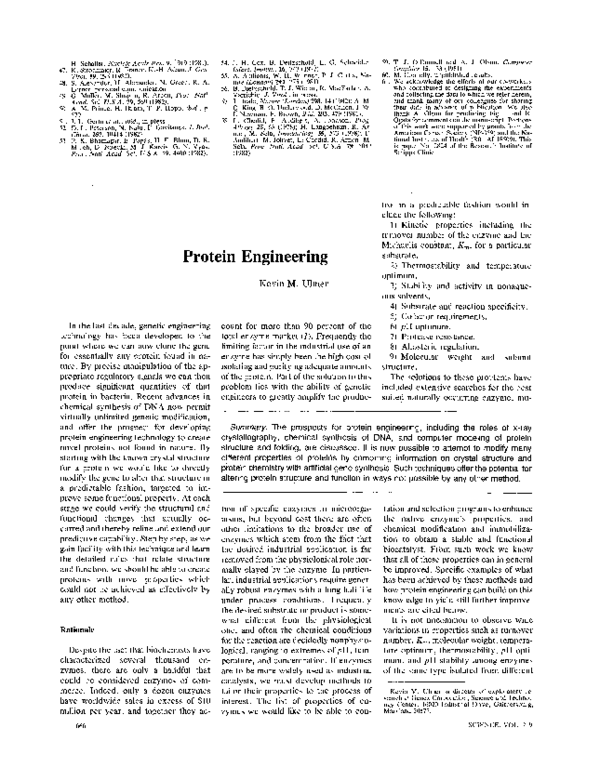 (PDF) Protein Engineering