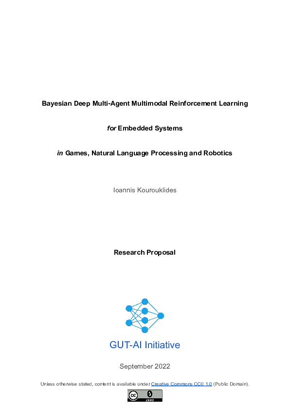 Pdf Bayesian Deep Multi Agent Multimodal Reinforcement Learning For