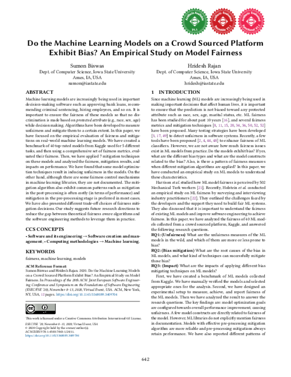 (PDF) Do the machine learning models on a crowd sourced platform ...